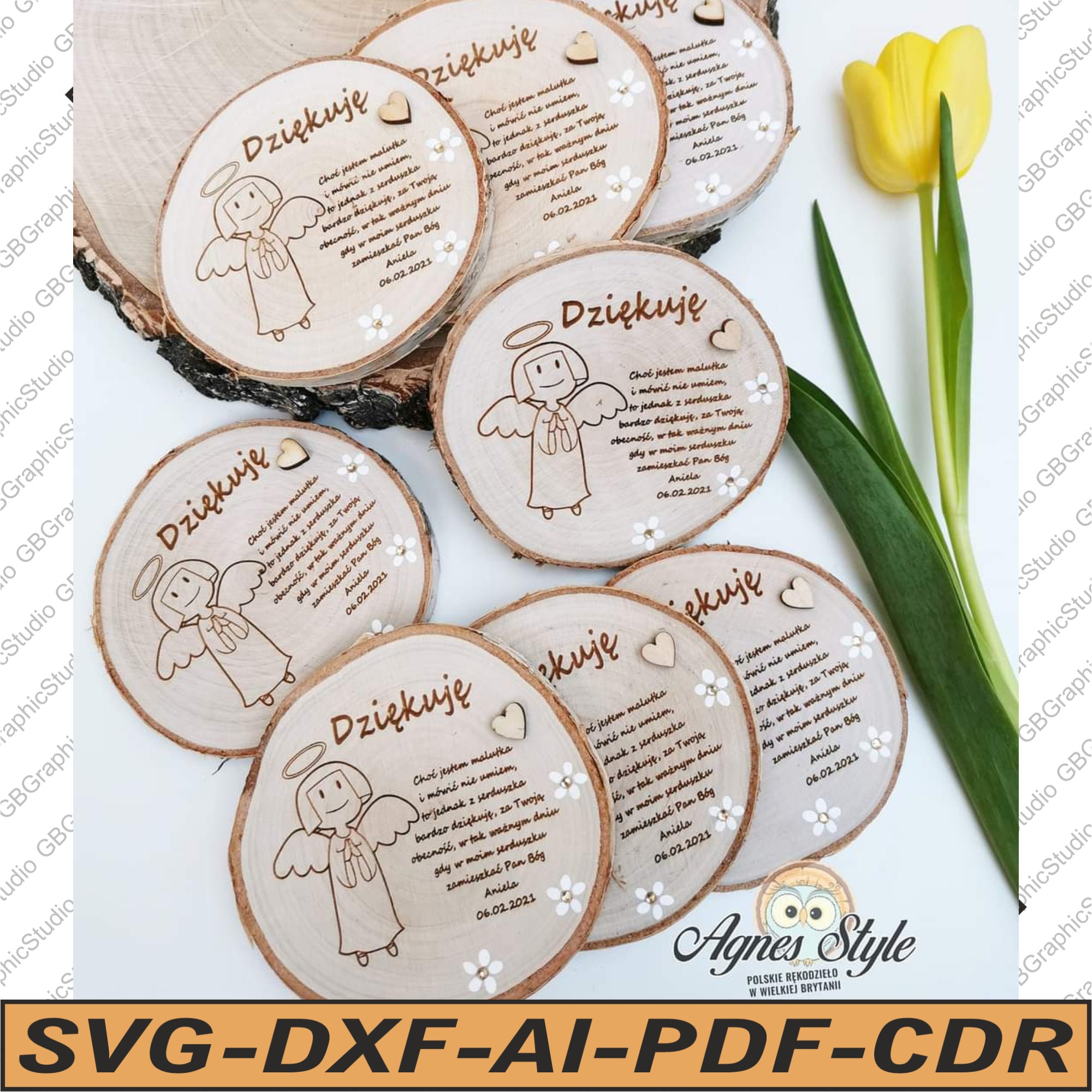 Angel Ornament Svg Dxf Guardian Angel Template Svg Pdf - Etsy