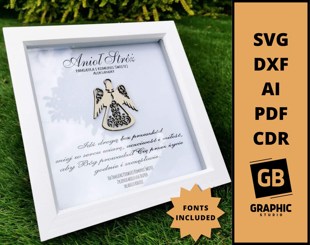 First Holy Communion Frame Souvenir Gift Svg Dxf Pdf. - Etsy
