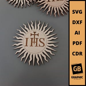 First Communion IHS Svg Dxf Laser Cut File. - Etsy Canada