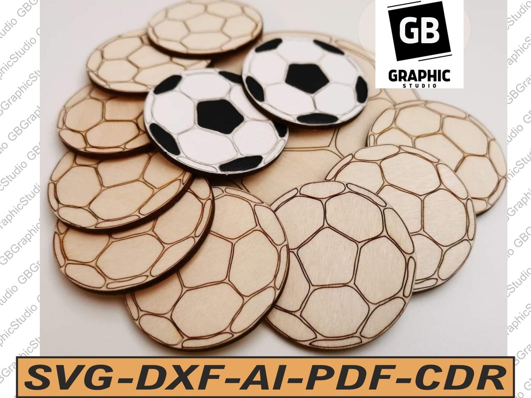 Soccer Football Svg Dxf Laser Cut File - Etsy