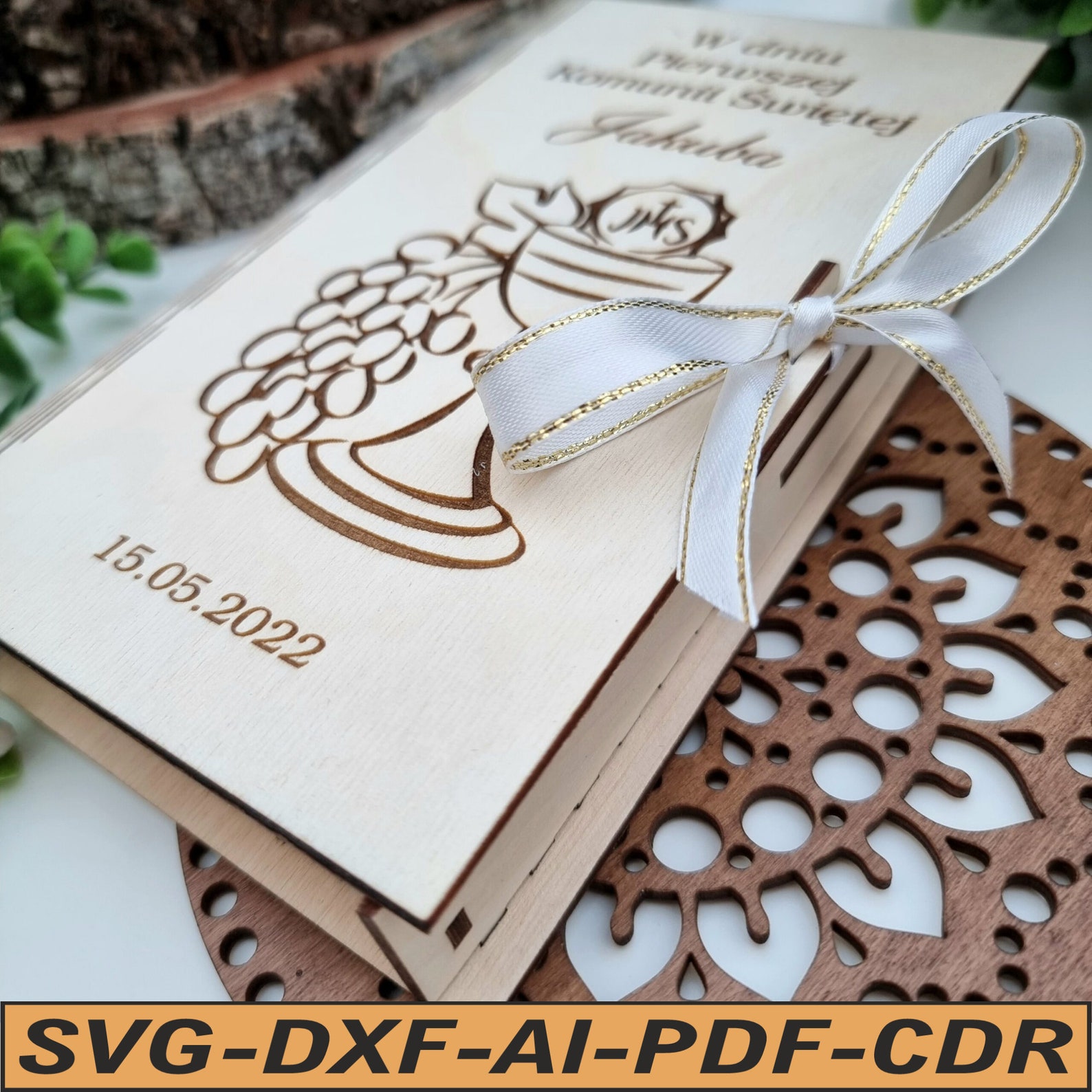 Money Box Souvenir of the First Holy Communion Svg Dxf, Boys Girls Gift ...