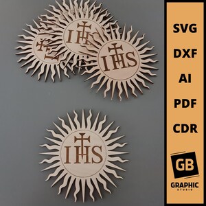 First Communion IHS Svg Dxf Laser Cut File. - Etsy