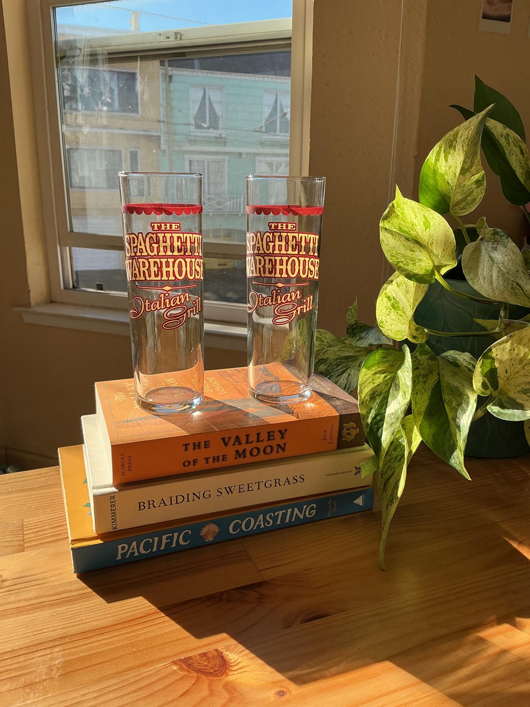 Vintage Spaghetti Warehouse Glasses - Set of 2 - Etsy
