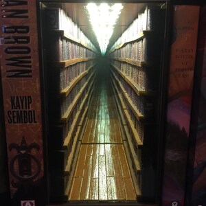 Infinite Library Book Nook,infinity Shelf Insert,ınfınty Lıbrary - Etsy