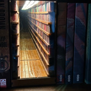 Infinite Library Book Nook,infinity Shelf Insert,ınfınty Lıbrary - Etsy