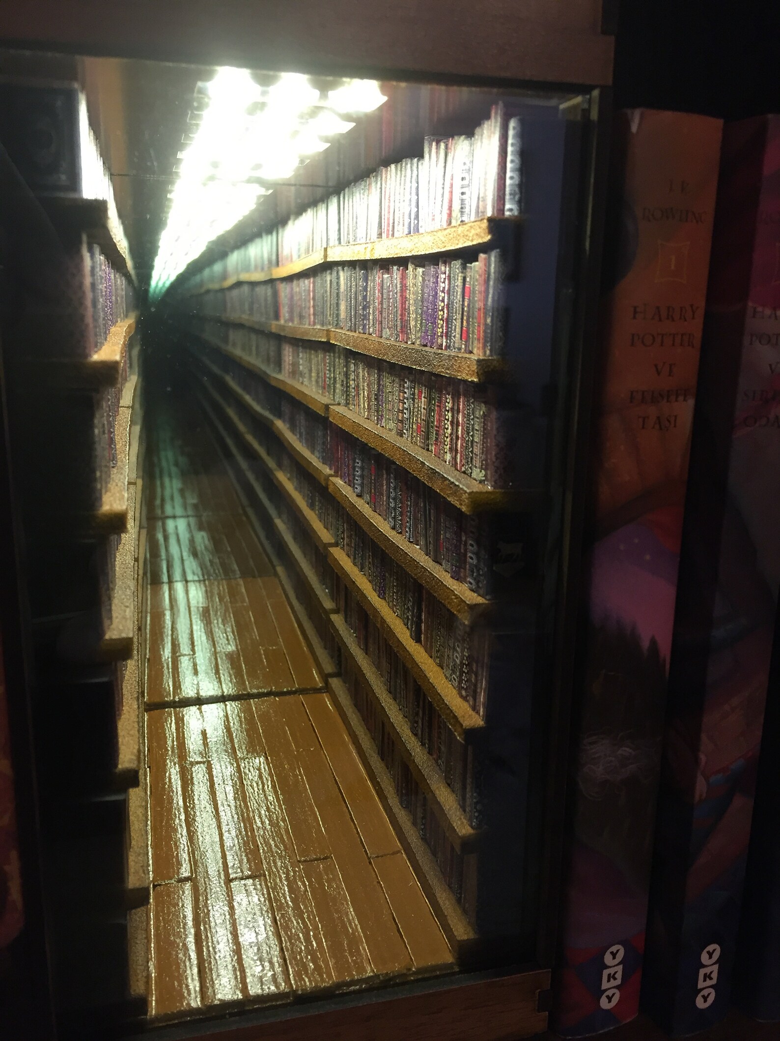 Infinite Library Book Nook,infinity Shelf Insert,ınfınty Lıbrary - Etsy