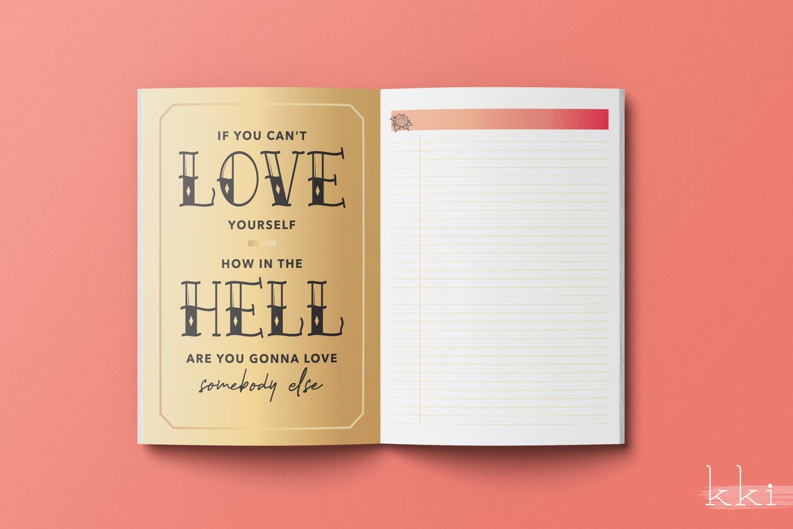 Tattoo Hearts Bullet Journal Printable Planner Pages - Etsy