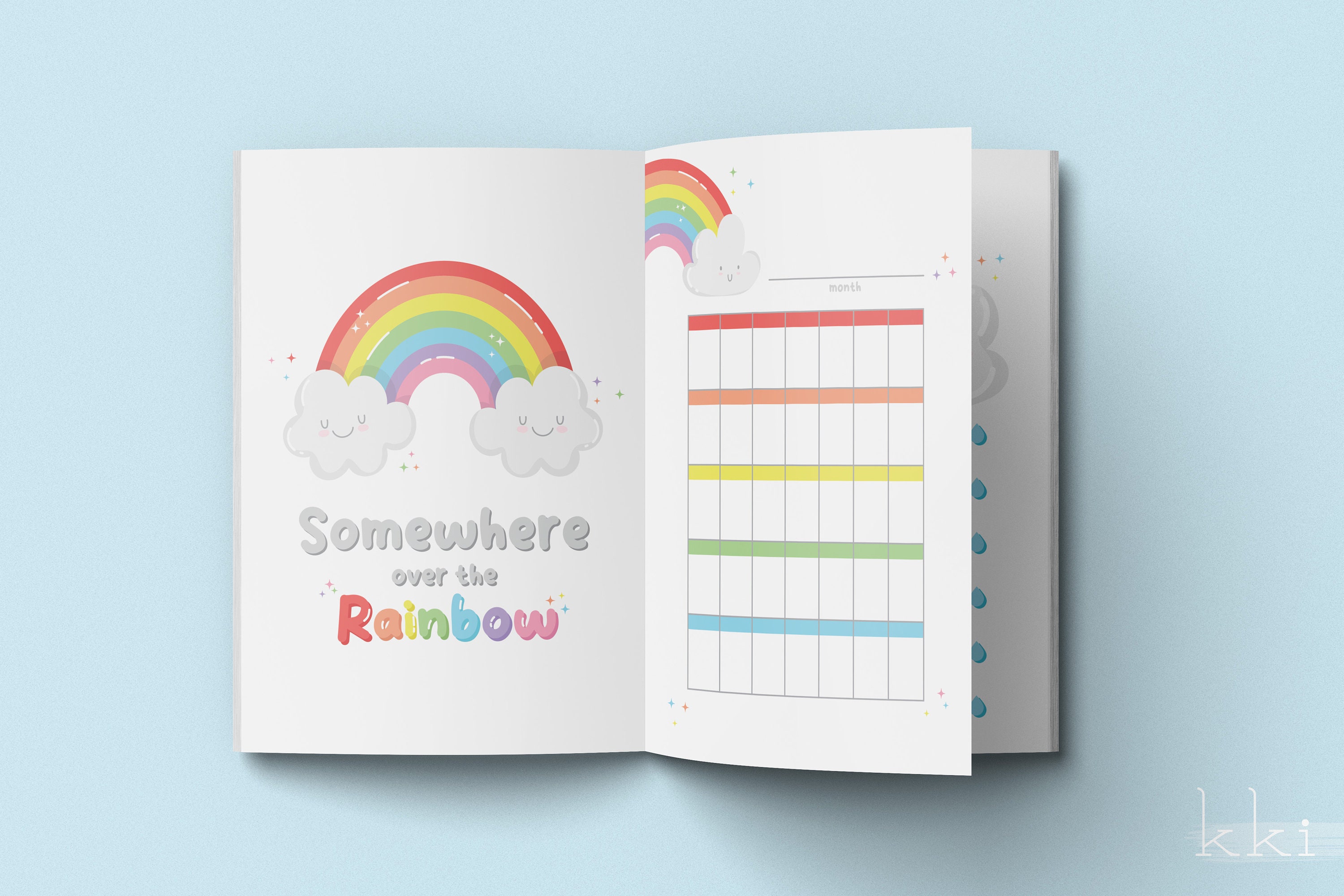 Rainbow Bullet Journal | Printable Pages | Multi-month | Instant ...
