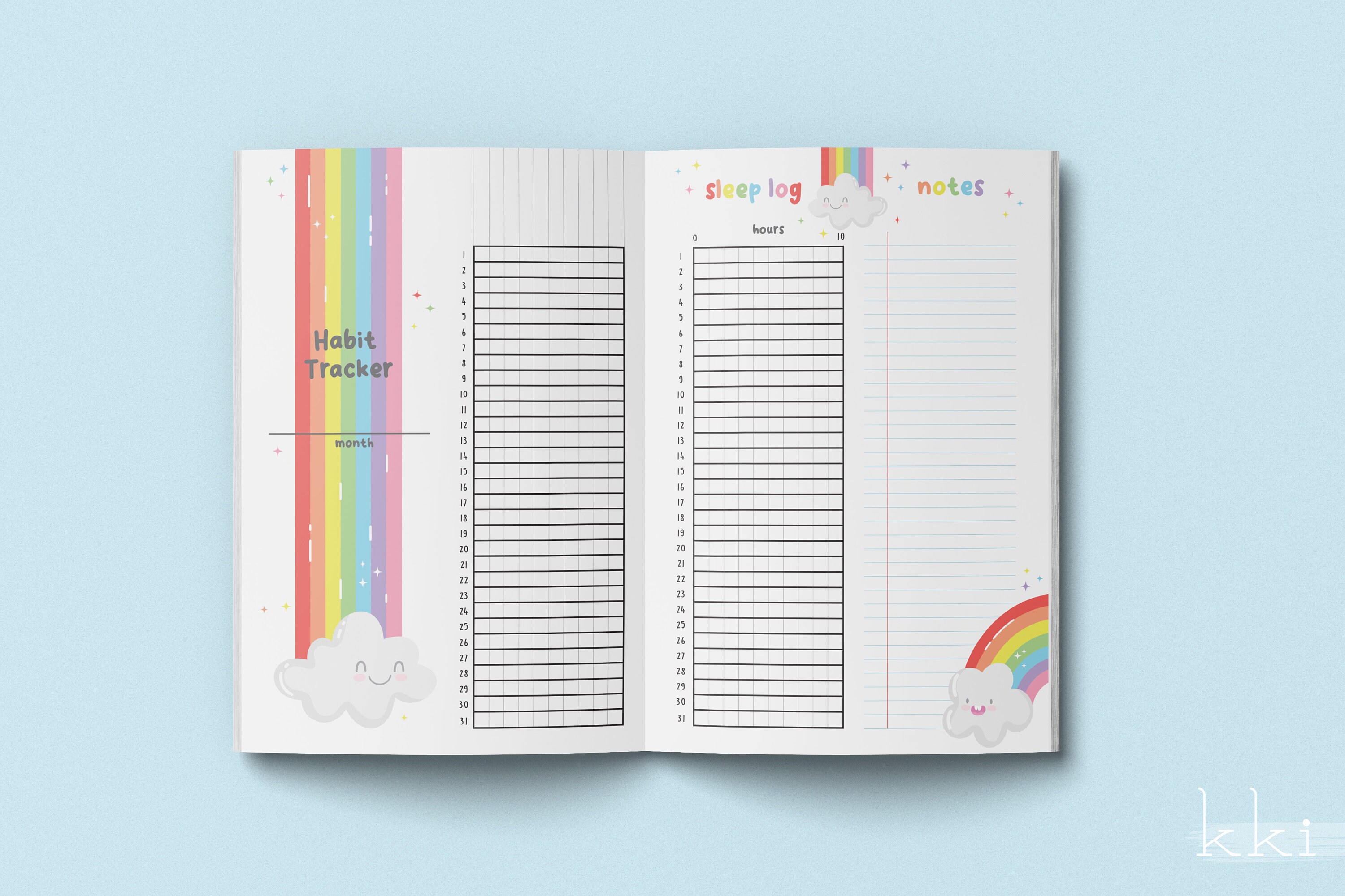 Rainbow Bullet Journal | Printable Pages | Multi-month | Instant ...