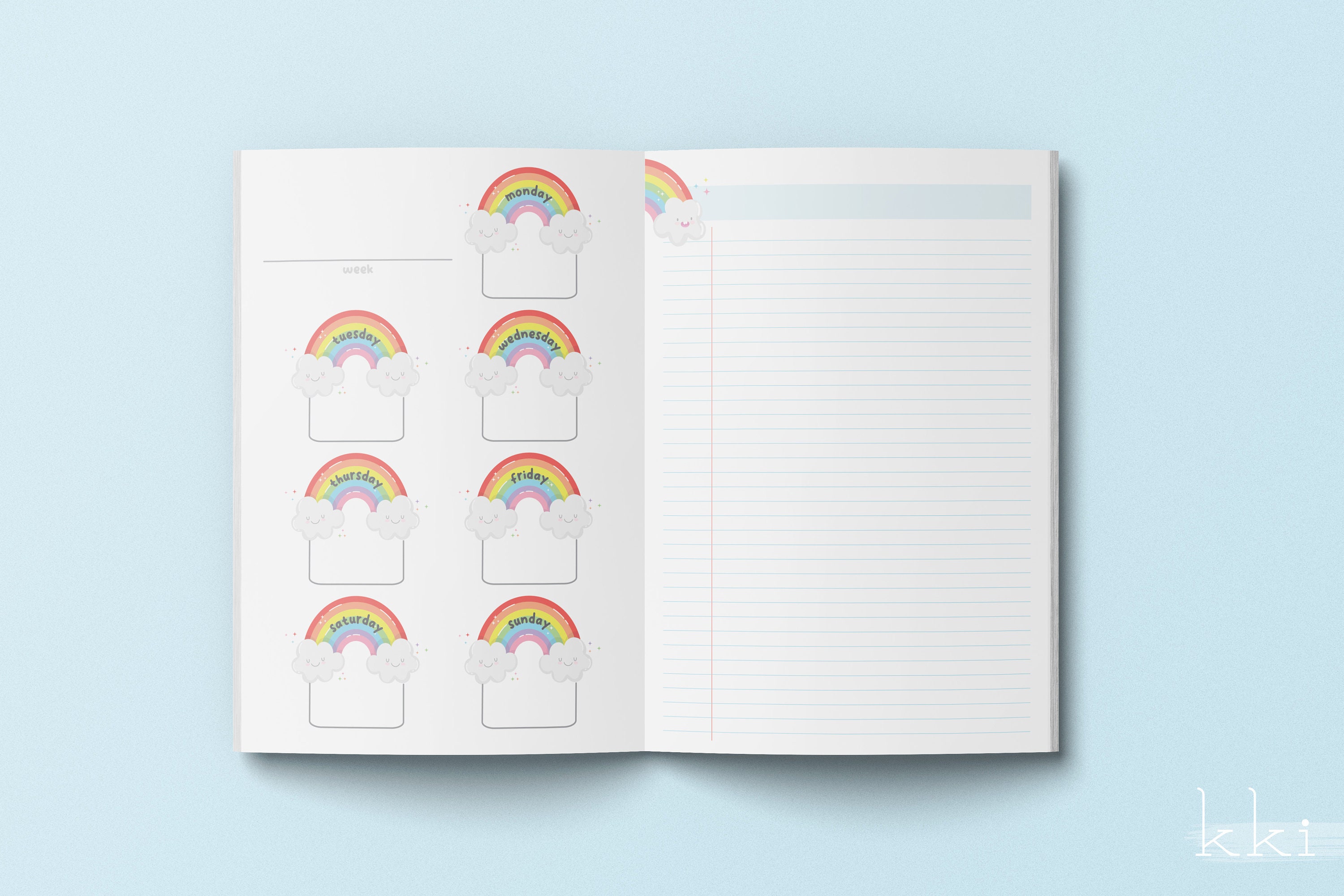 Rainbow Bullet Journal | Printable Pages | Multi-month | Instant ...