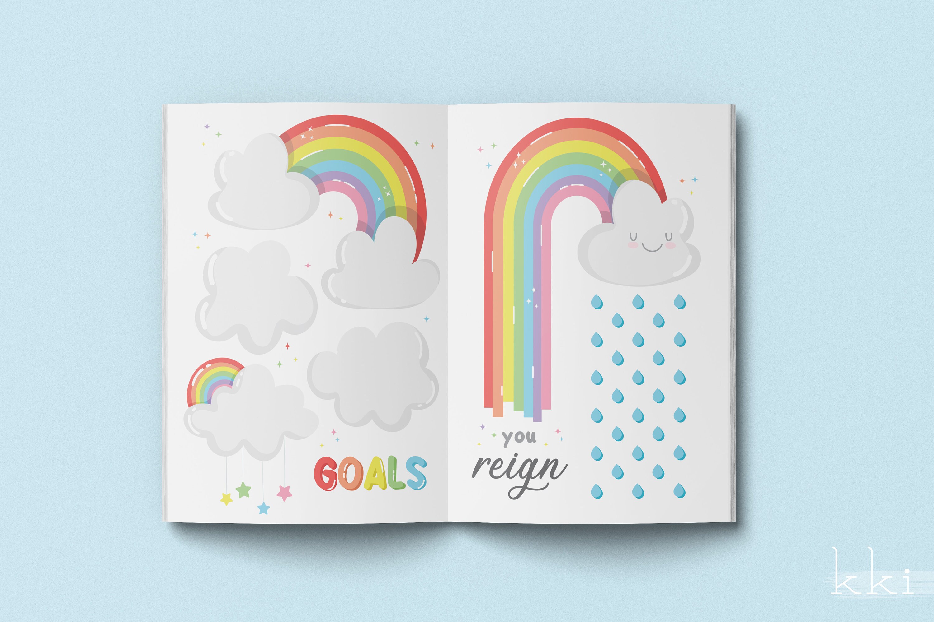 Rainbow Bullet Journal | Printable Pages | Multi-month | Instant ...