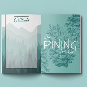 Mountain Trees Bullet Journal | Printable Planner Pages | Multi-month ...