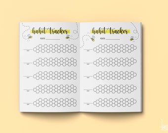Bumble Bee Goal Planner Sheets | Printable Pages | Bullet Journal ...