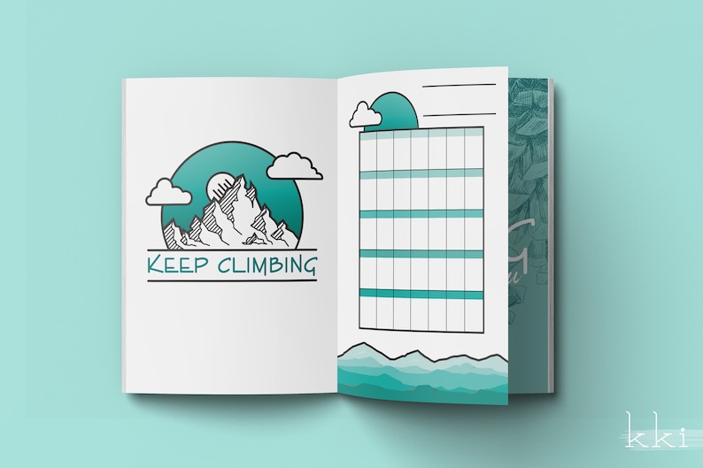 Mountain Trees Bullet Journal | Printable Planner Pages | Multi-month ...