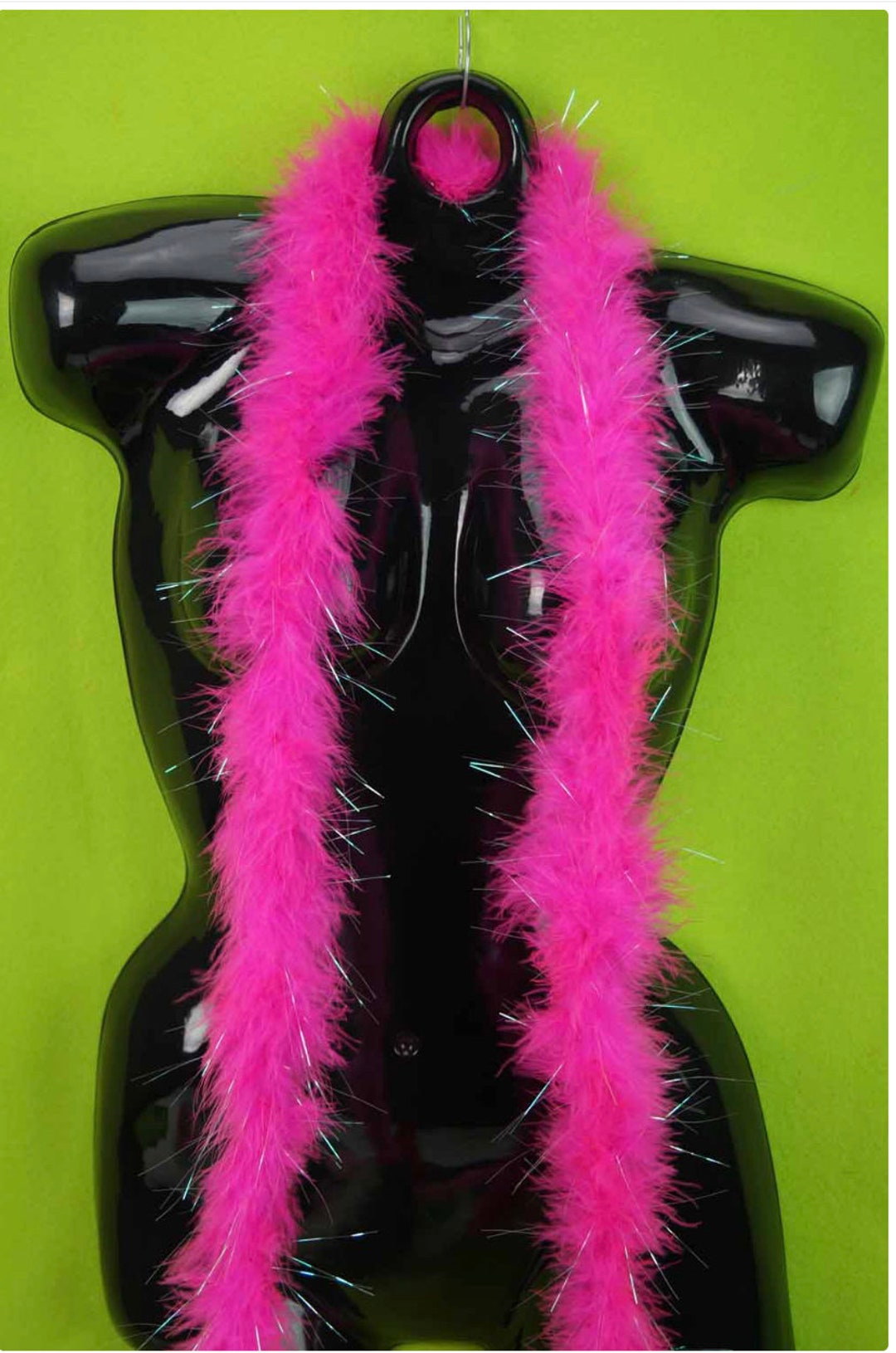 Hot Pink Marabou Boa With Celo - Etsy
