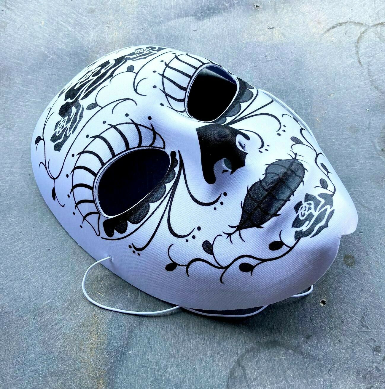 Day of the Dead Sugar Skull Mask Halloween Day of the Dead - Etsy