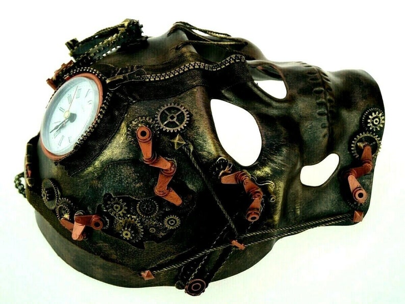 Skull Face Mask Steampunk Skull Mask Halloween Skull Face Mask - Etsy
