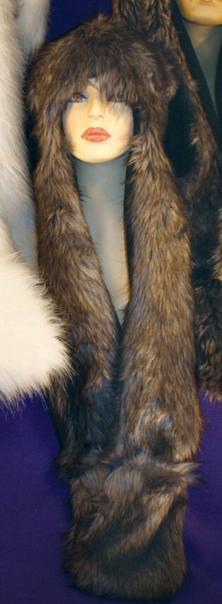 Plush Rabbit Faux Fur Winter Hat Cold Weather Animal Hat Snow | Etsy