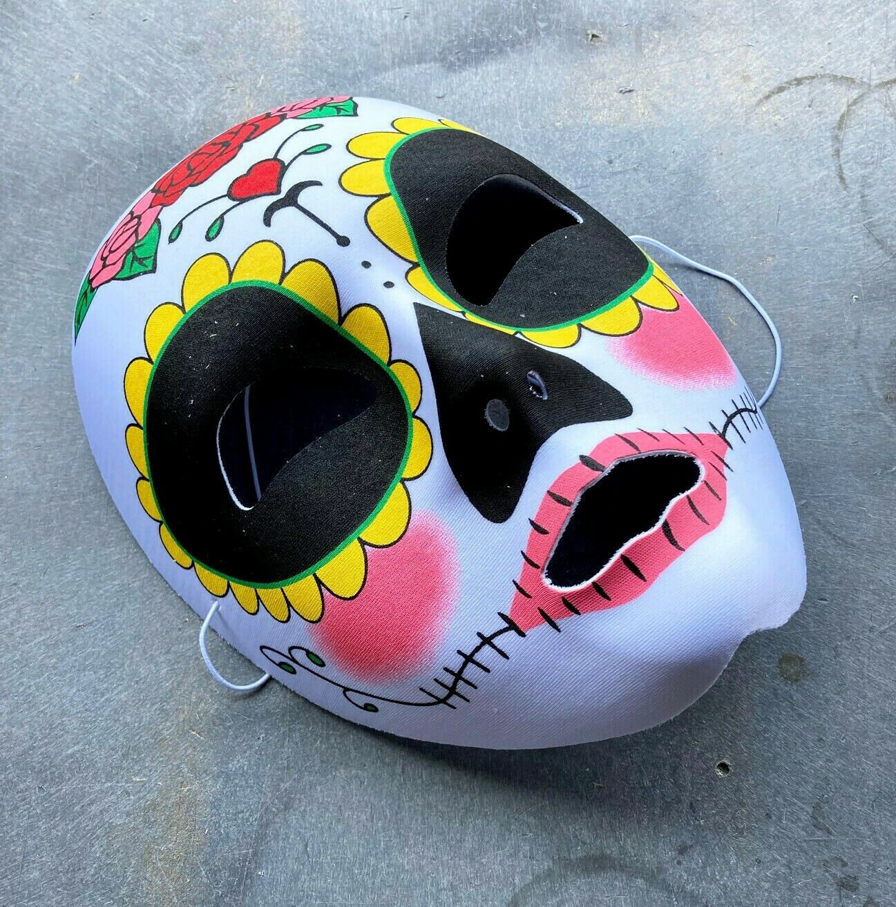 Day of the Dead Sugar Skull Mask Halloween Day of the Dead - Etsy