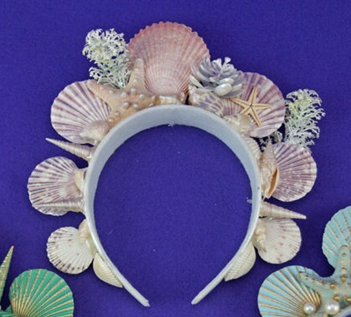 Mermaid Seashell Costume Headband Fairy Costume Headband - Etsy