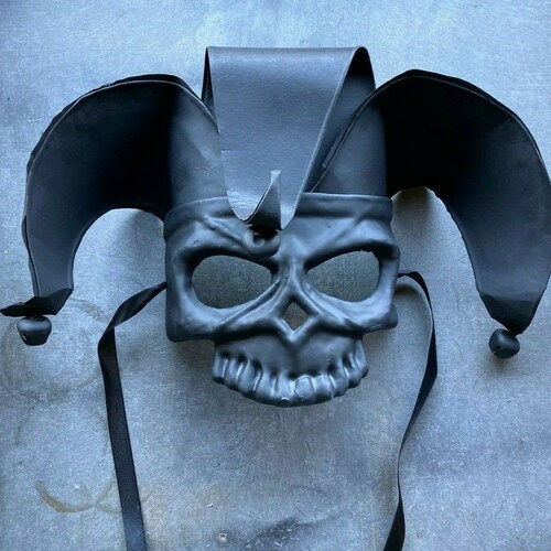 Halloween Jester Skull Mask - Etsy