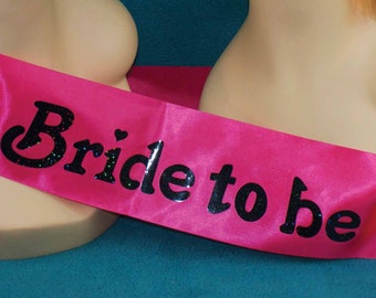 Brosash Bride & Groom Sash Set Bride to Be Sash Groom to Be Sash ...
