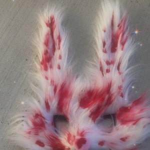 Bloody Furry Rabbit Animal Mask Halloween Horror Mask Purge Mask - Etsy