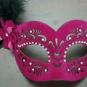 Luxury Faux Leather Laser Cut Eye Mask Prom Masks - Etsy