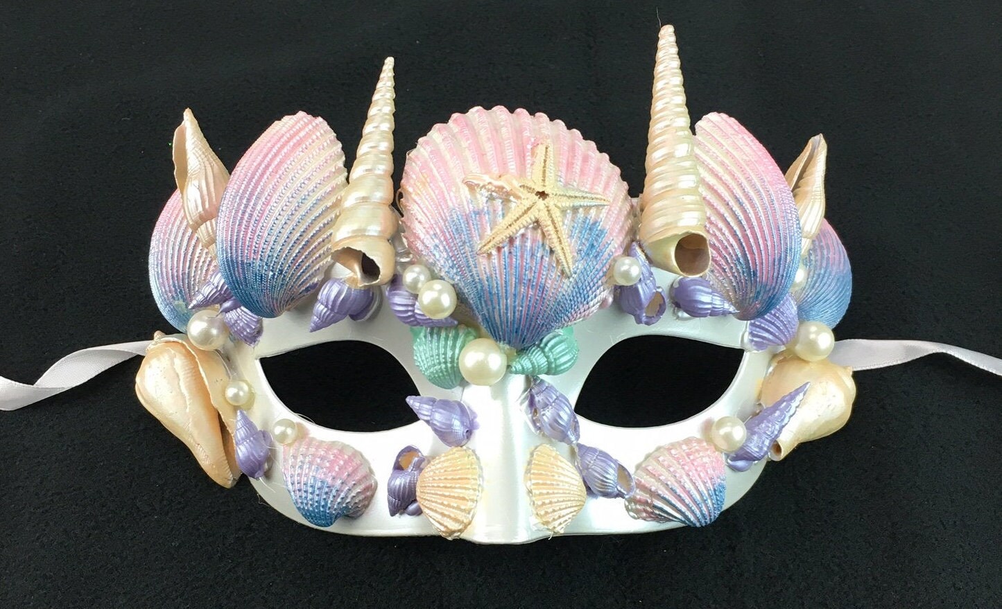 Mermaid Seashell Eye Mask Fairy Costume Mask - Etsy