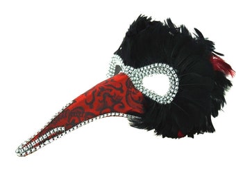 Mens Masquerade Mask Long Nose - Etsy UK