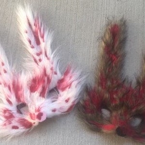 Bloody Furry Rabbit Animal Mask Halloween Horror Mask Purge Mask - Etsy