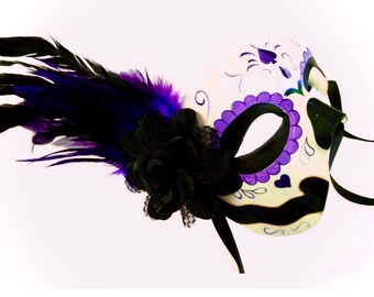 Halloween Masquerade Mask, Halloween Mask, Day of the Dead Mask, Women ...