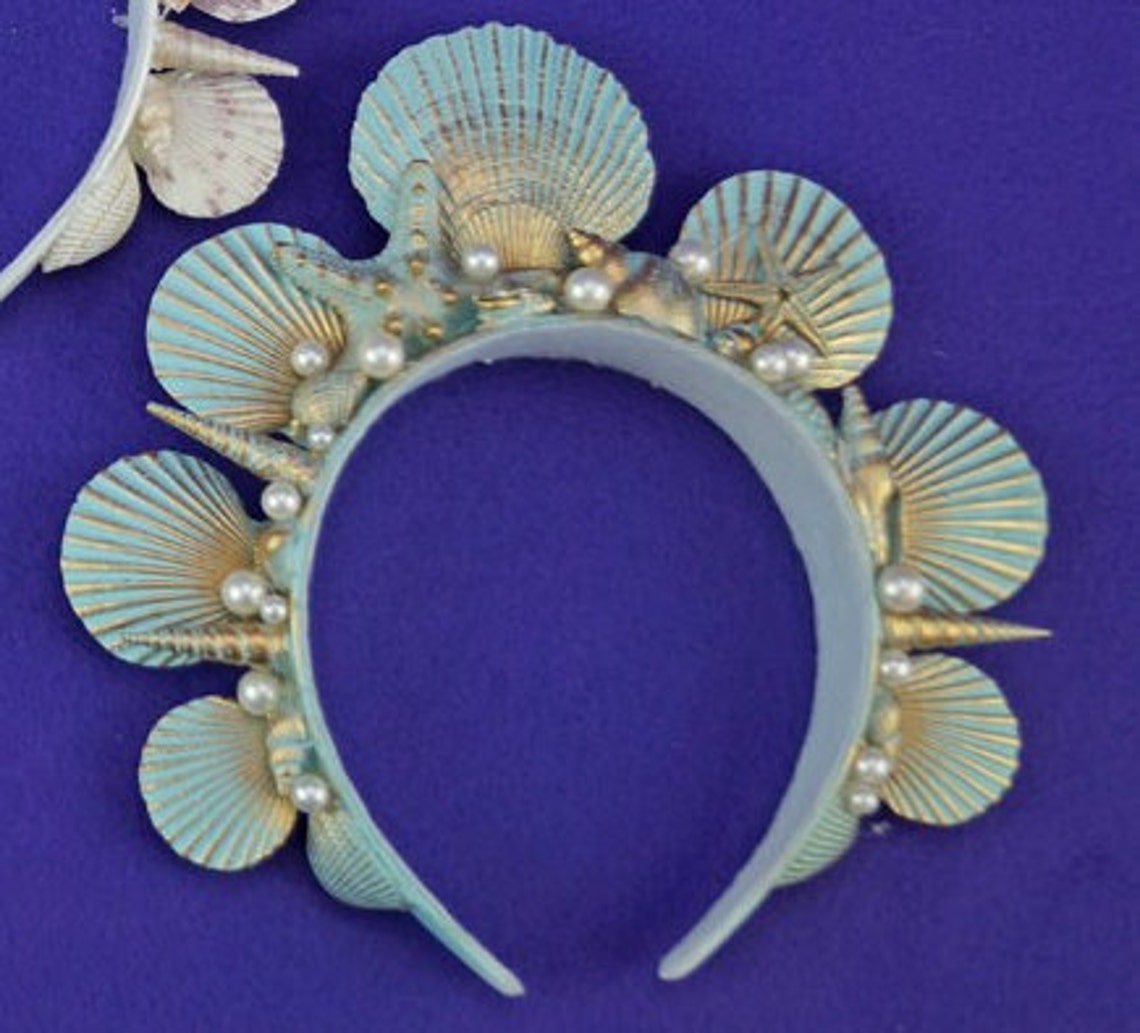 Mermaid Seashell Costume Headband Fairy Costume Headband - Etsy