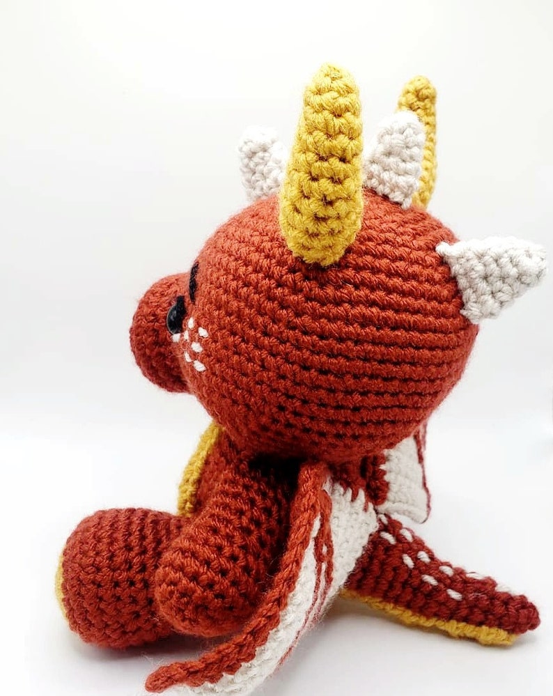 Dex the Dragon: Crochet Amigurumi Pattern Digital Download | Etsy
