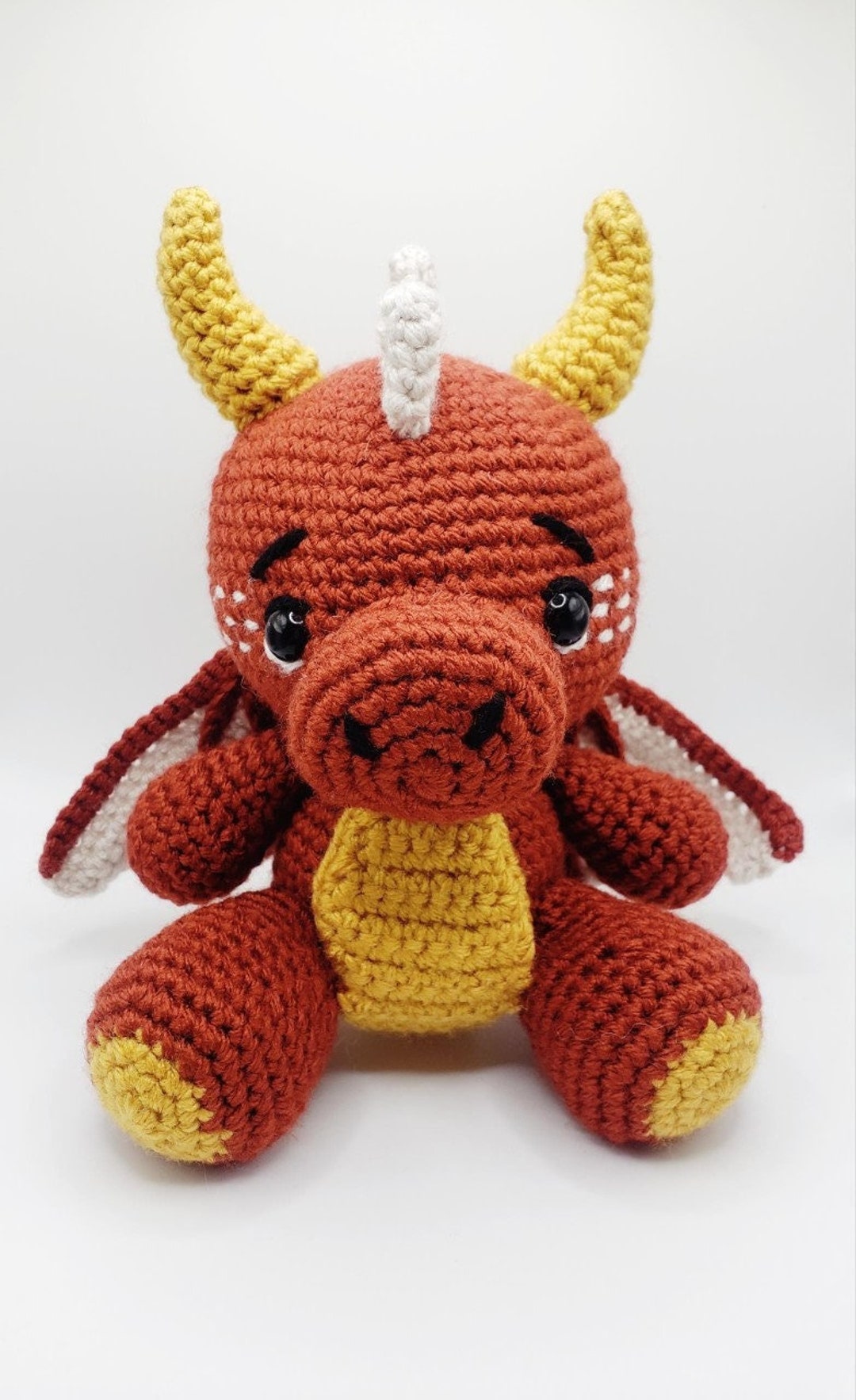 Dex the Dragon: Crochet Amigurumi Pattern, Digital Download Only - Etsy