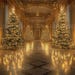 Christmas Ballroom Digital Backdrop: Festive Holiday Scene (instant ...