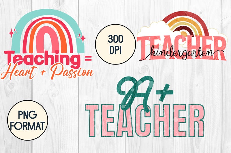 Inspirational Teacher Quotes PNG Bundle: Appreciation Gift (digital ...