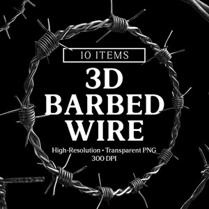 Goth Barbed Wire PNG Bundle, Barbed Wire PNG, Files for Dtf, Fence PNG ...