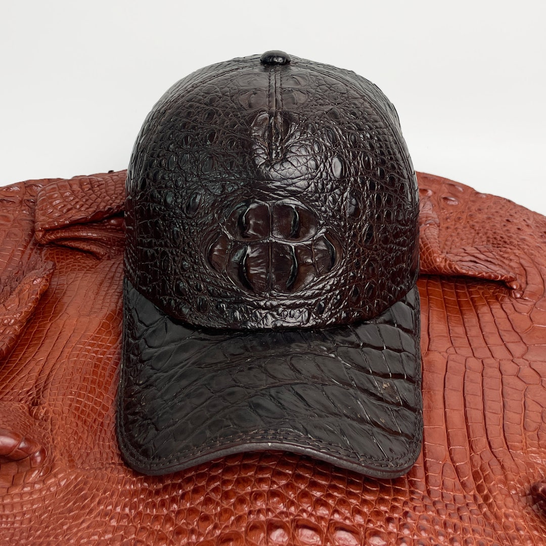 Brown Leather Baseball Caps, Adjustable Hat Cap, Mens Sports Hat ...