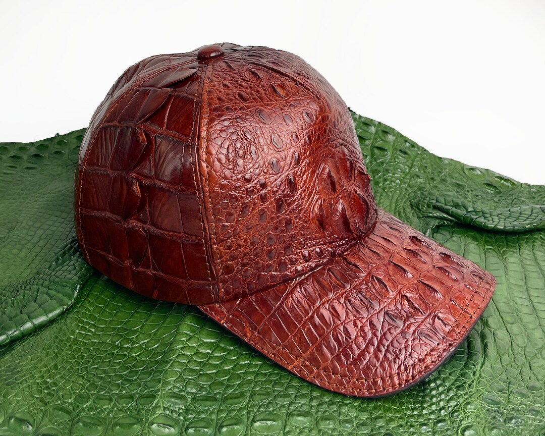 Brown Baseball Adjustable Caps Men, Handmade Unique Hat Fashionable ...
