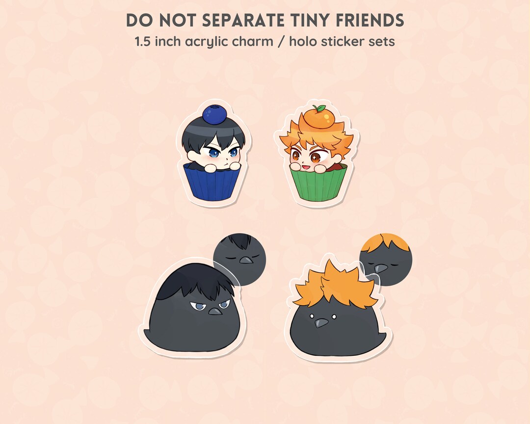 Do Not Separate Tiny Friends Acrylic Charm / Sticker Sets - Etsy