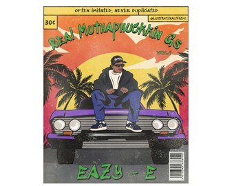 Comic Rapper Poster - Etsy