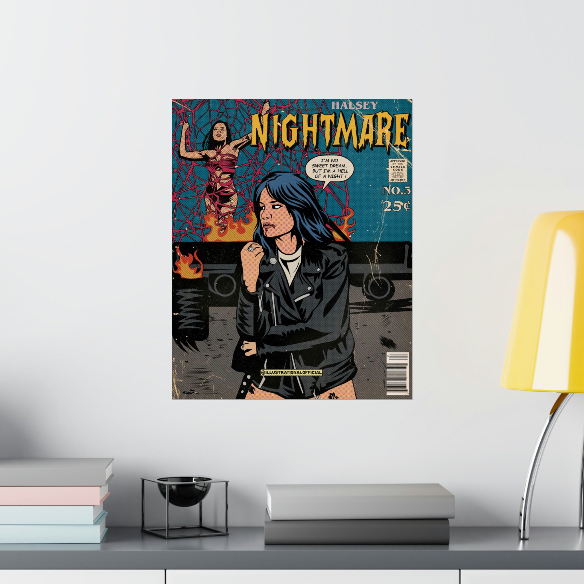 Halsey Nightmare Comic Style Premium Matte Vertical Poster sold by ...