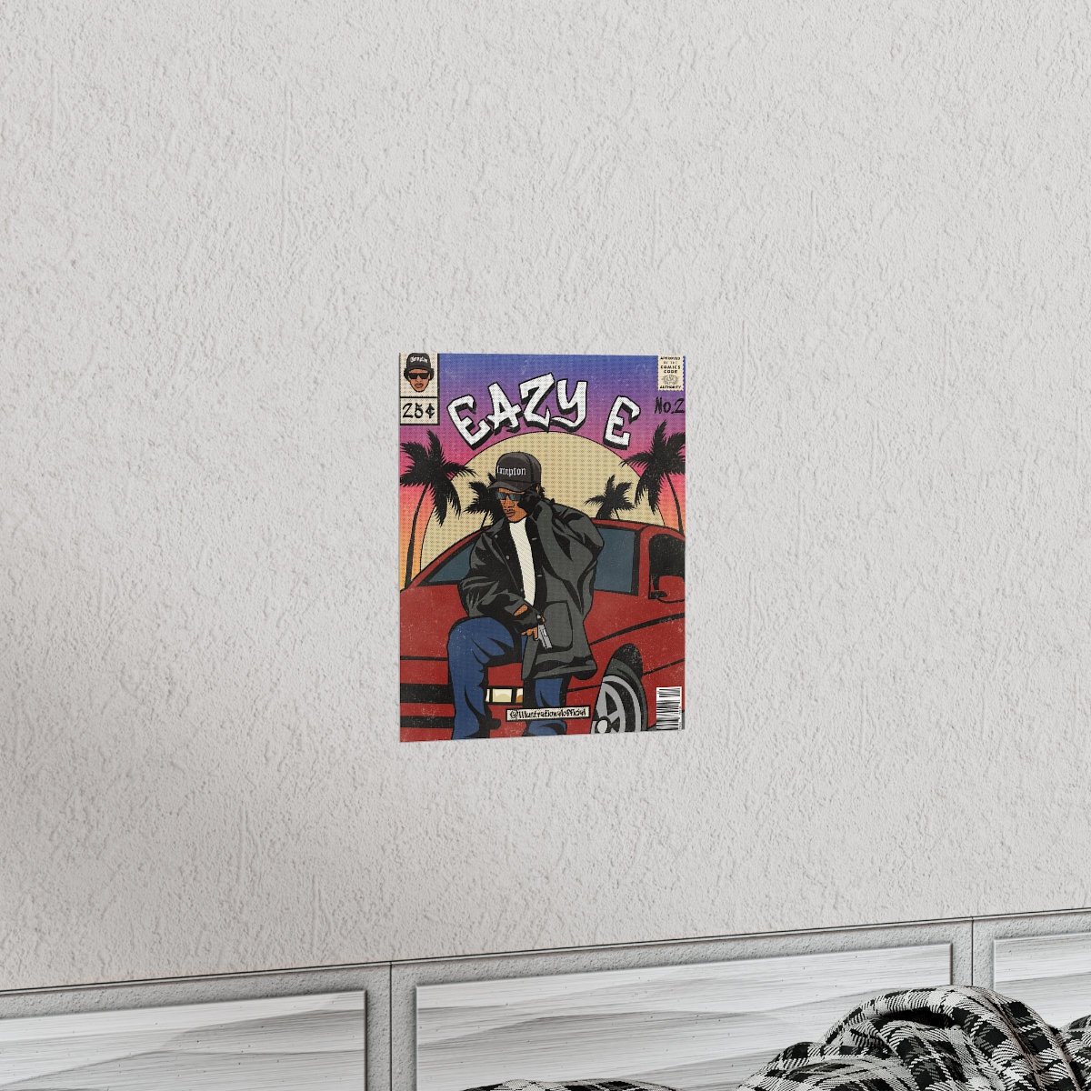 Eazy E Real Gs No.2 Comic Style Illustration Art 90s Rappers Poster Nwa ...