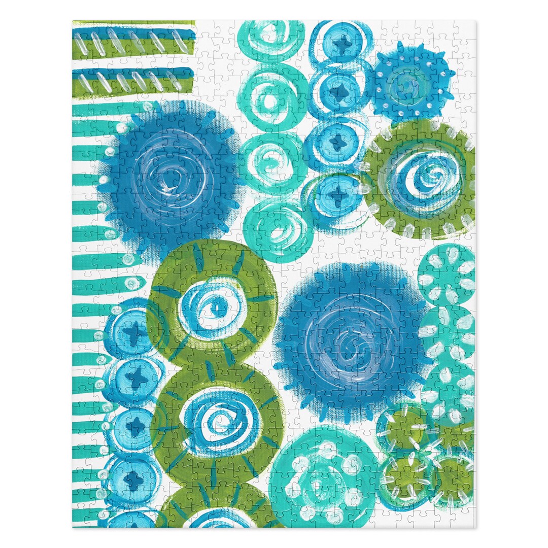 Teal for Two by Betsy Wiersma Jigsaw Puzzle - Etsy