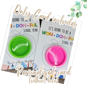 Back to School Playdough Gift: Kindergarten Classroom Favor - Etsy