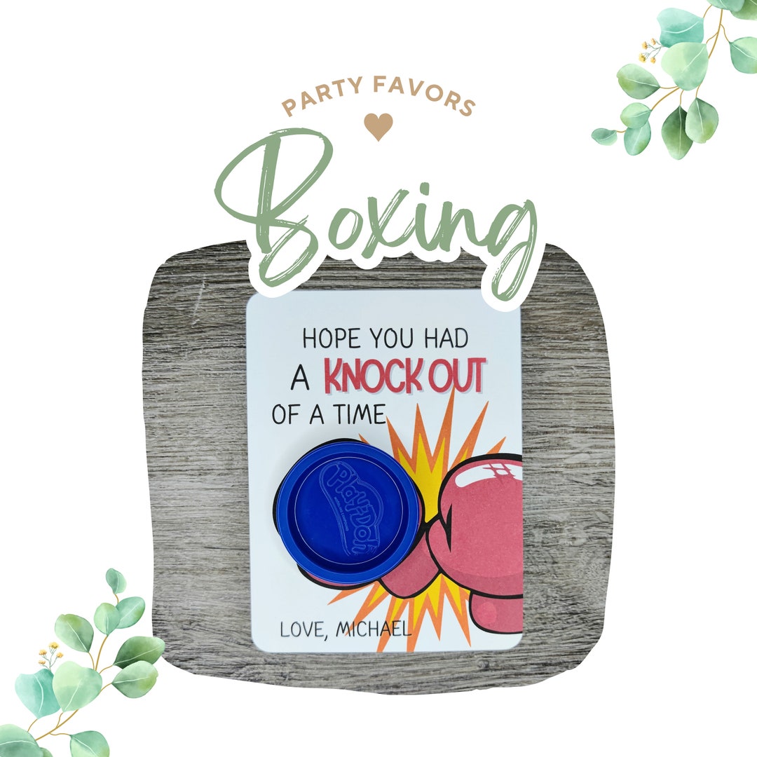 Boxing Playdough Party Favors | Boxing Goodie Bag Treat | Boxing ...