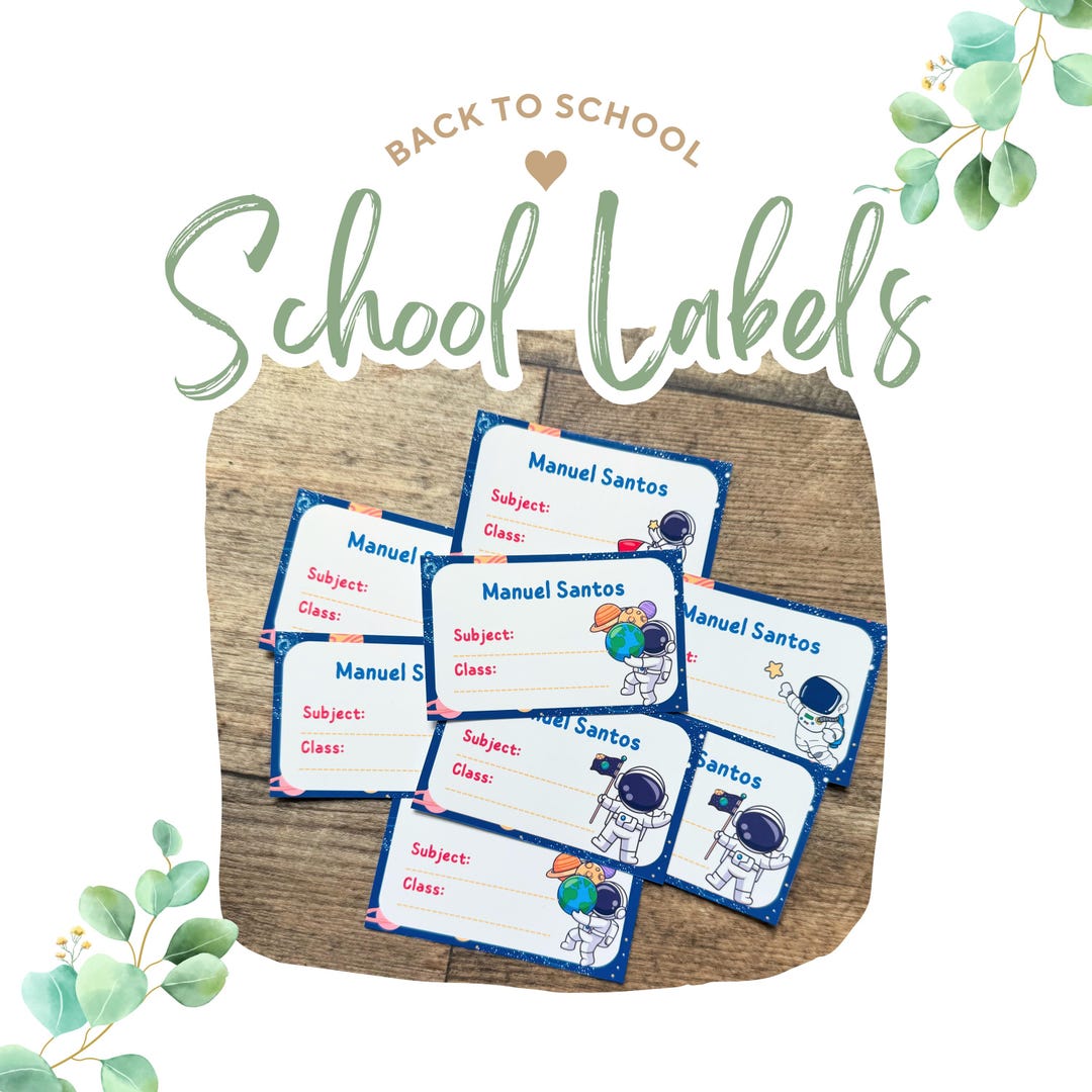 Personalized School Labels | Back to School Supplies | Name Sticker ...