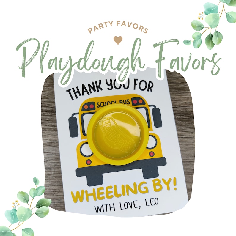 School Bus Playdough Party Favors - Etsy