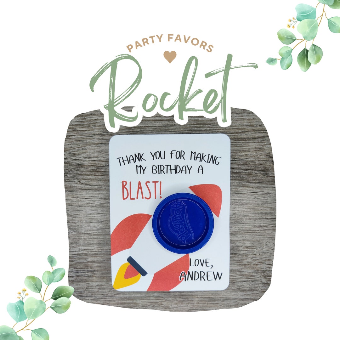 Rocket Outer Space Playdough Party Favors - Etsy